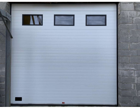 Panneau porte sectionnelle industrie Acier 40 mm - H: 610 mm - Stucco 5 ...